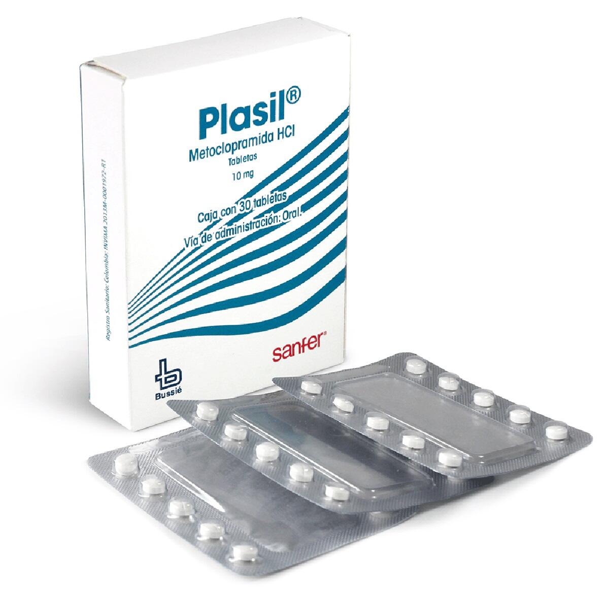 PLASIL 10 MG CAJA X 30 COMP
