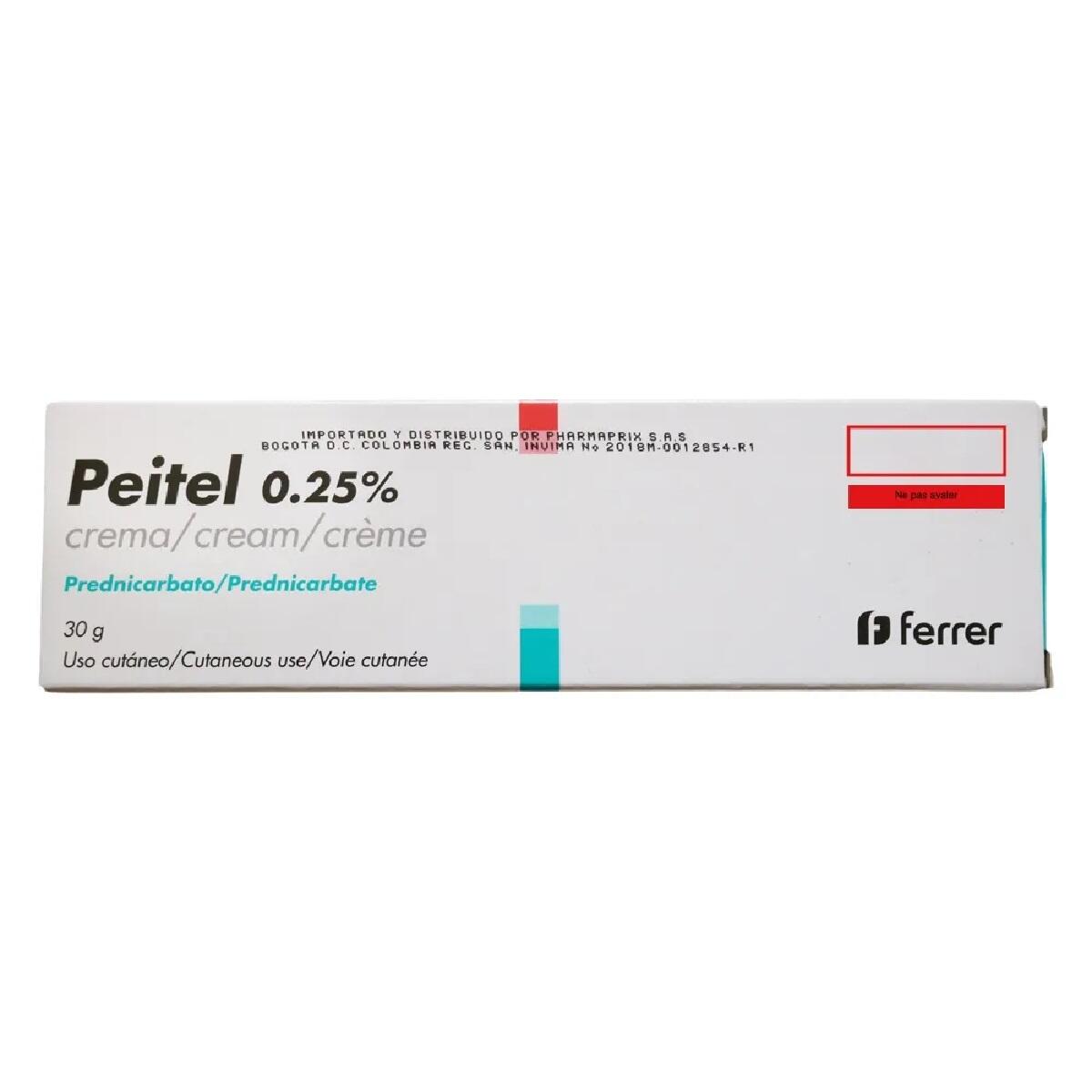 PEITEL 0.25% CREMA TUBO X 30 GR