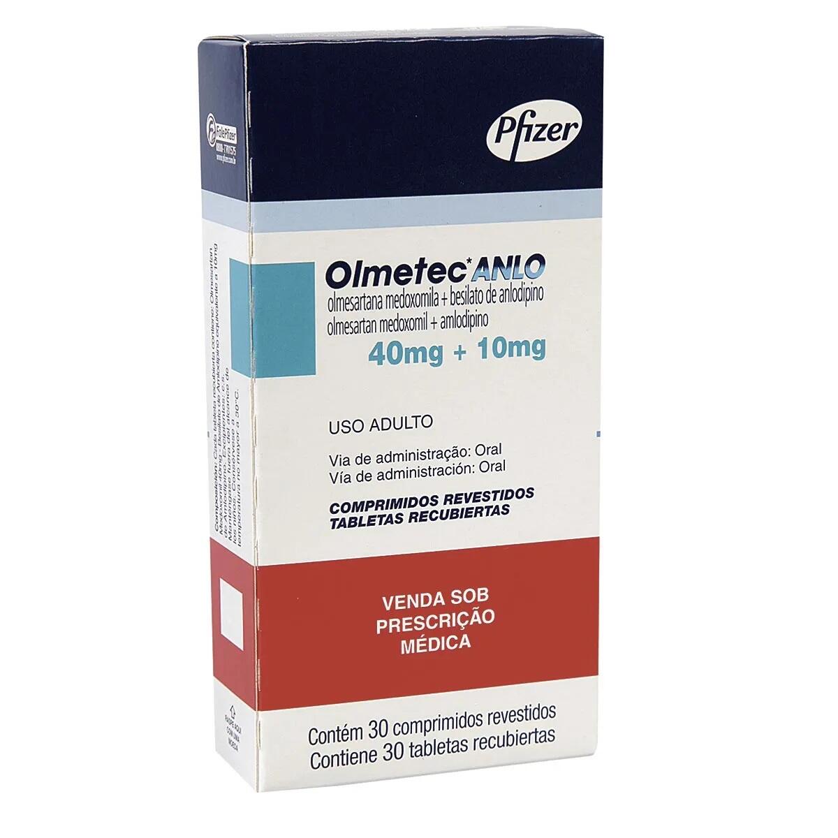 OLMETEC ANLO 40/10 MG CAJA X 30 TABL