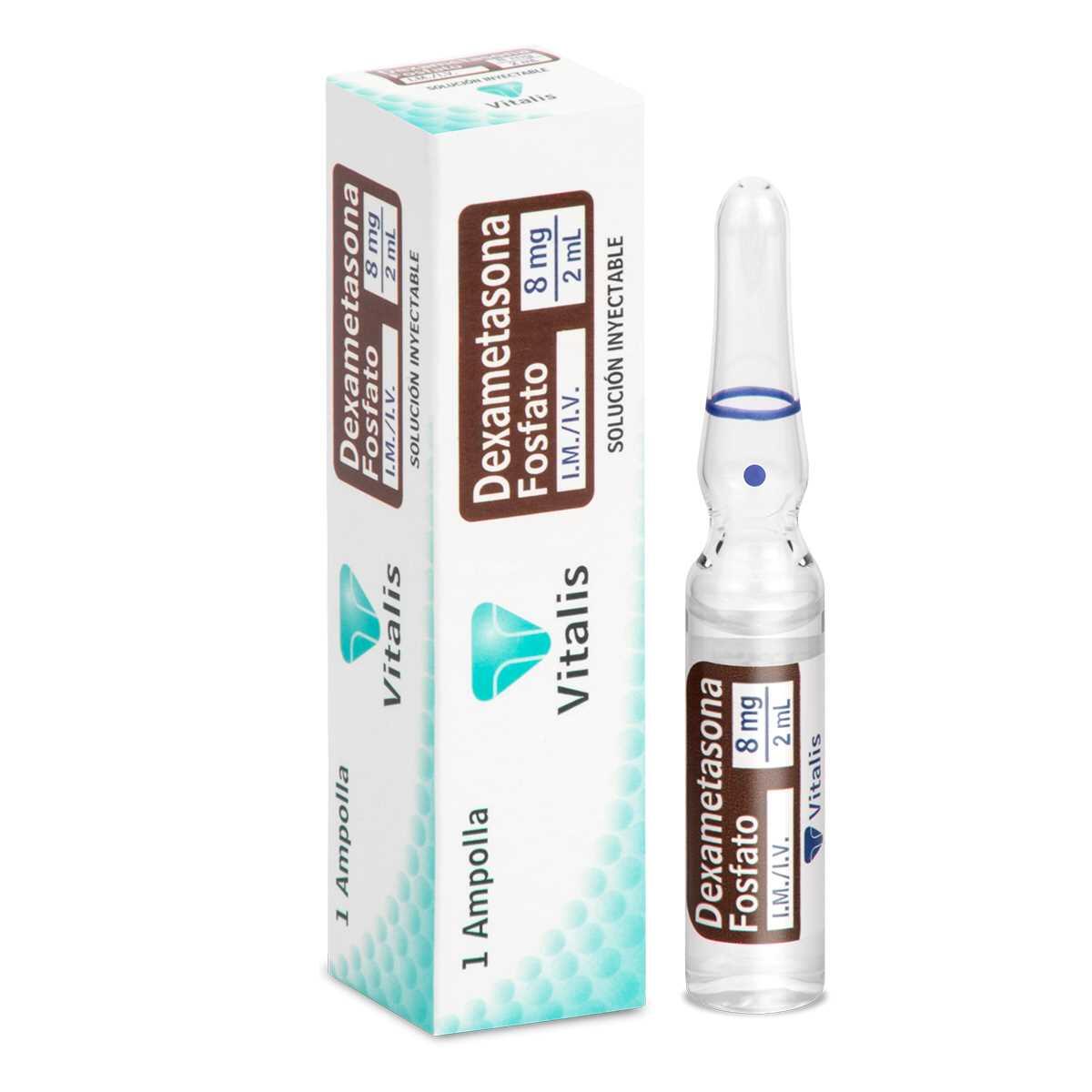 DEXAMETASONA 8 MG IM/IV CAJA X 1 AMP X 2 ML VITALIS