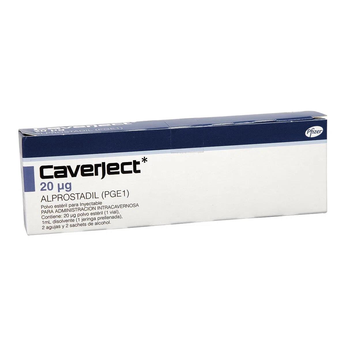 CAVERJECT 20 MCG CAJA X 1 AMP