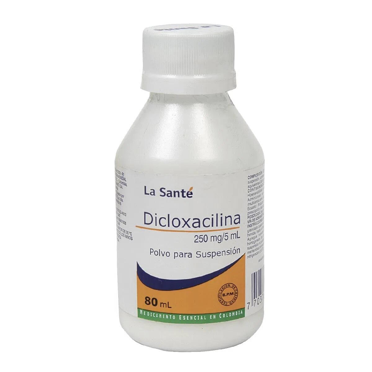 DICLOXACILINA 250 MG FRASCO X 80 ML