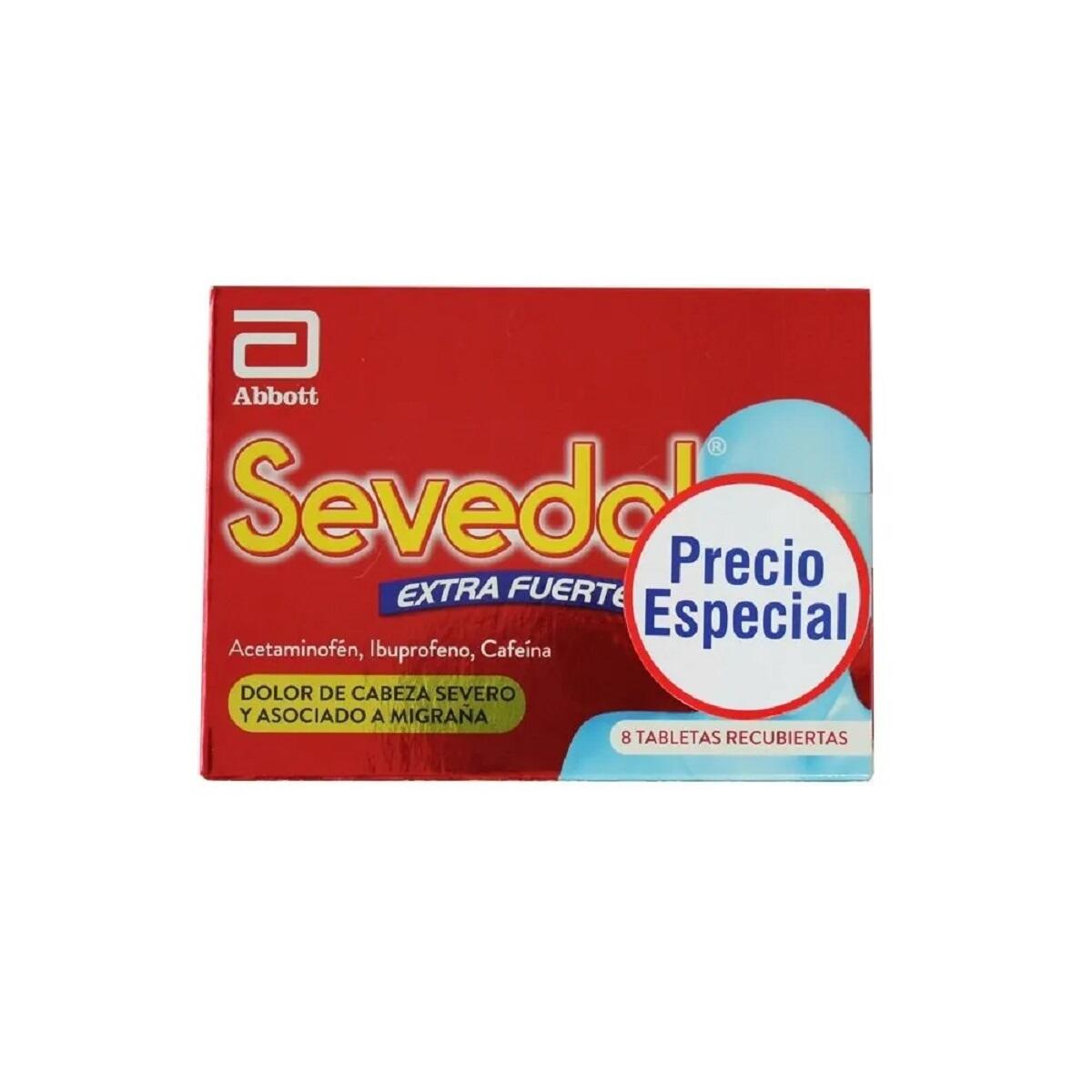 SEVEDOL EXTRAFUERTE CAJA X 8 TAB P.ESP