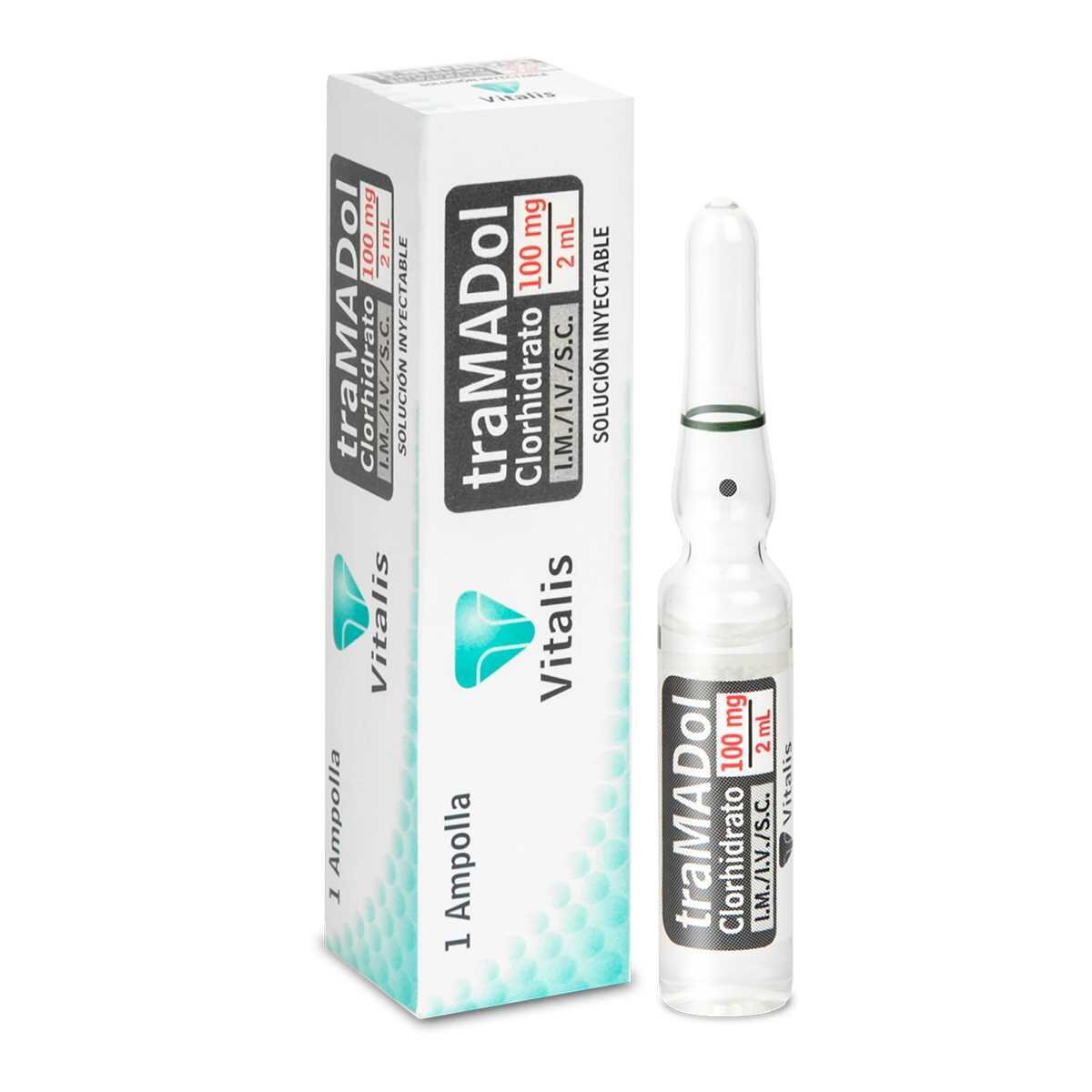 TRAMADOL 100 MG IM/IV CAJA X 1 AMP X 2 ML VITALIS