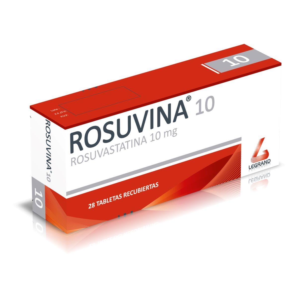 ROSUVINA 10 MG CAJA X 28 TABL