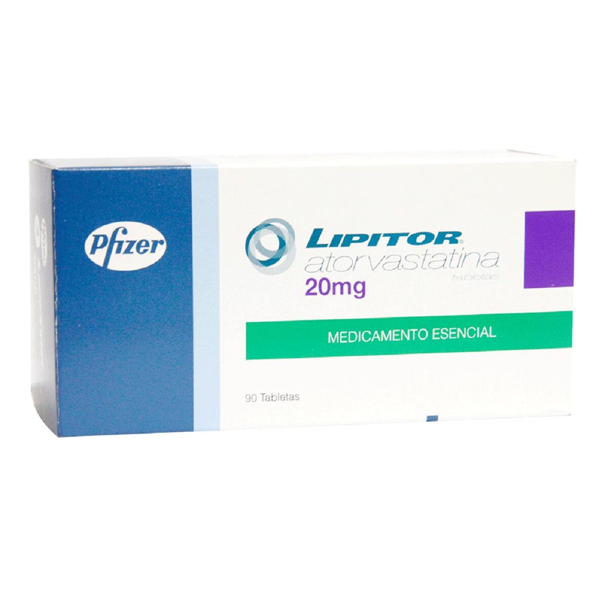 LIPITOR 20 MG CAJA X 90 TABL