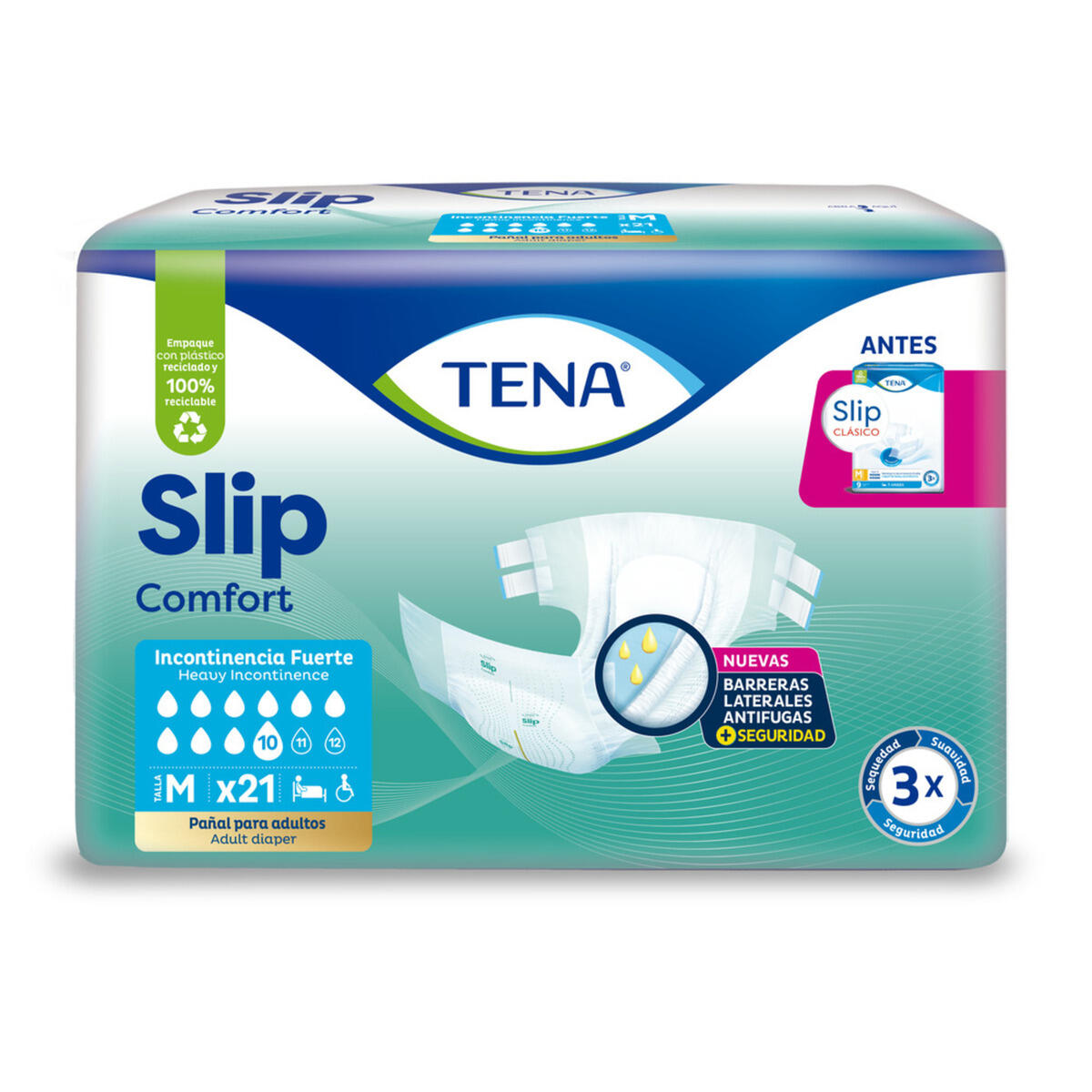 TENA BASIC MEDIANO PQTE X 21 UND