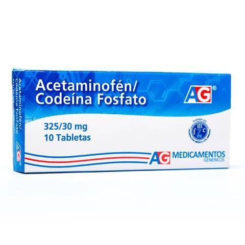 ACETAMINOFEN+CODEINA 325/30 MG CAJA X 10 TABL