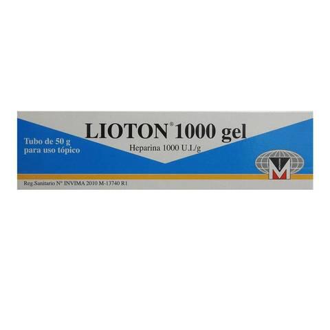LIOTON 1000 GEL TUBO X 50 GR