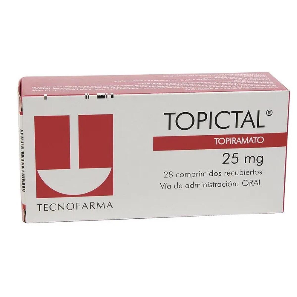 TOPICTAL 25 MG CAJA X 28 COMP