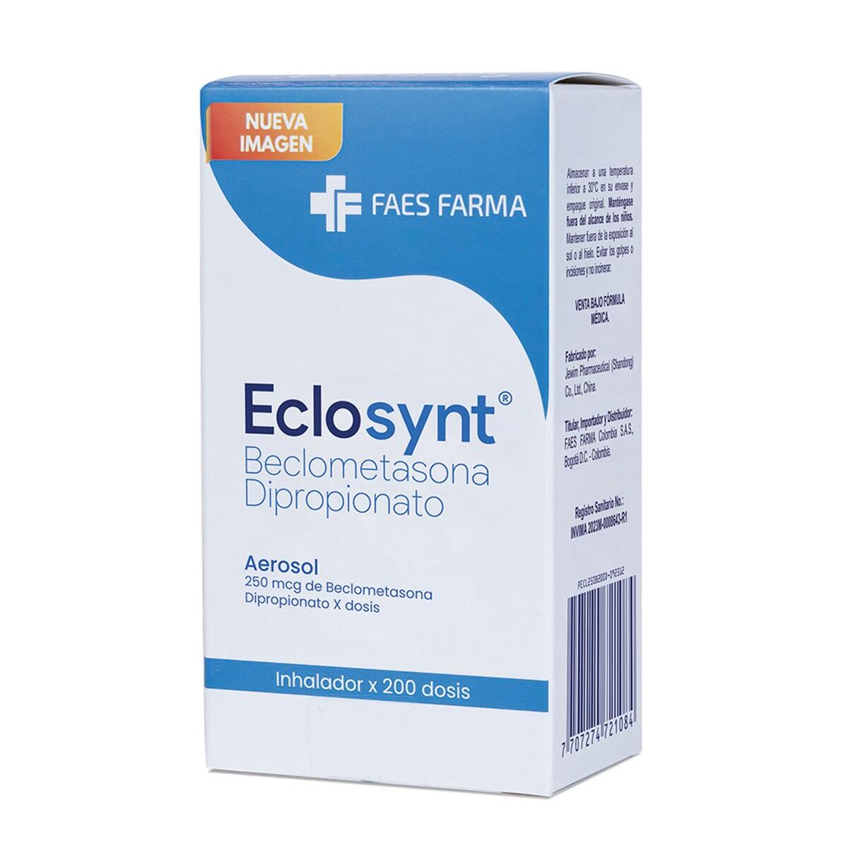 ECLOSYNT 250 MCG (BECLOMETASONA) AEROSOL BUCAL X 200 DOSIS