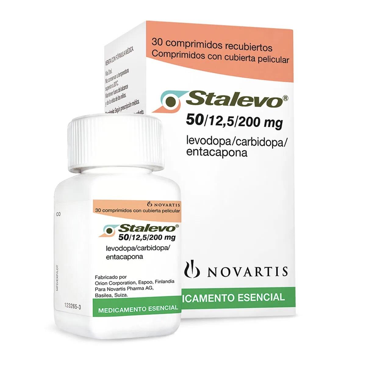 STALEVO 50/12.5/200 MG CAJA X 30 TABL