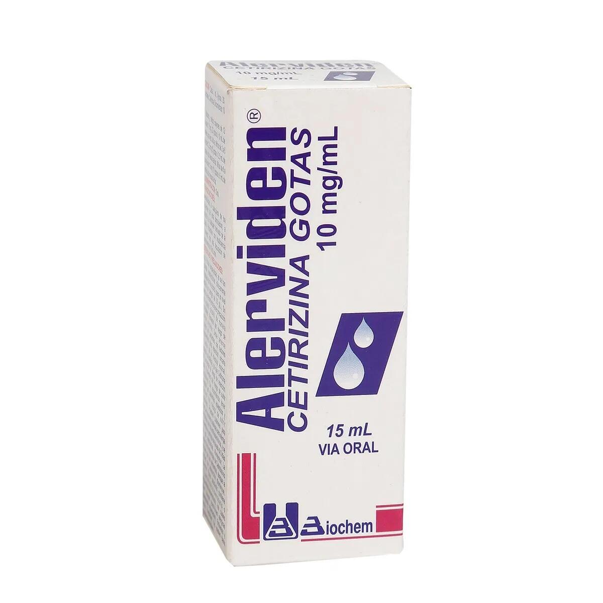 ALERVIDEN 10 MG/ML GOTAS FRASCO X 15 ML