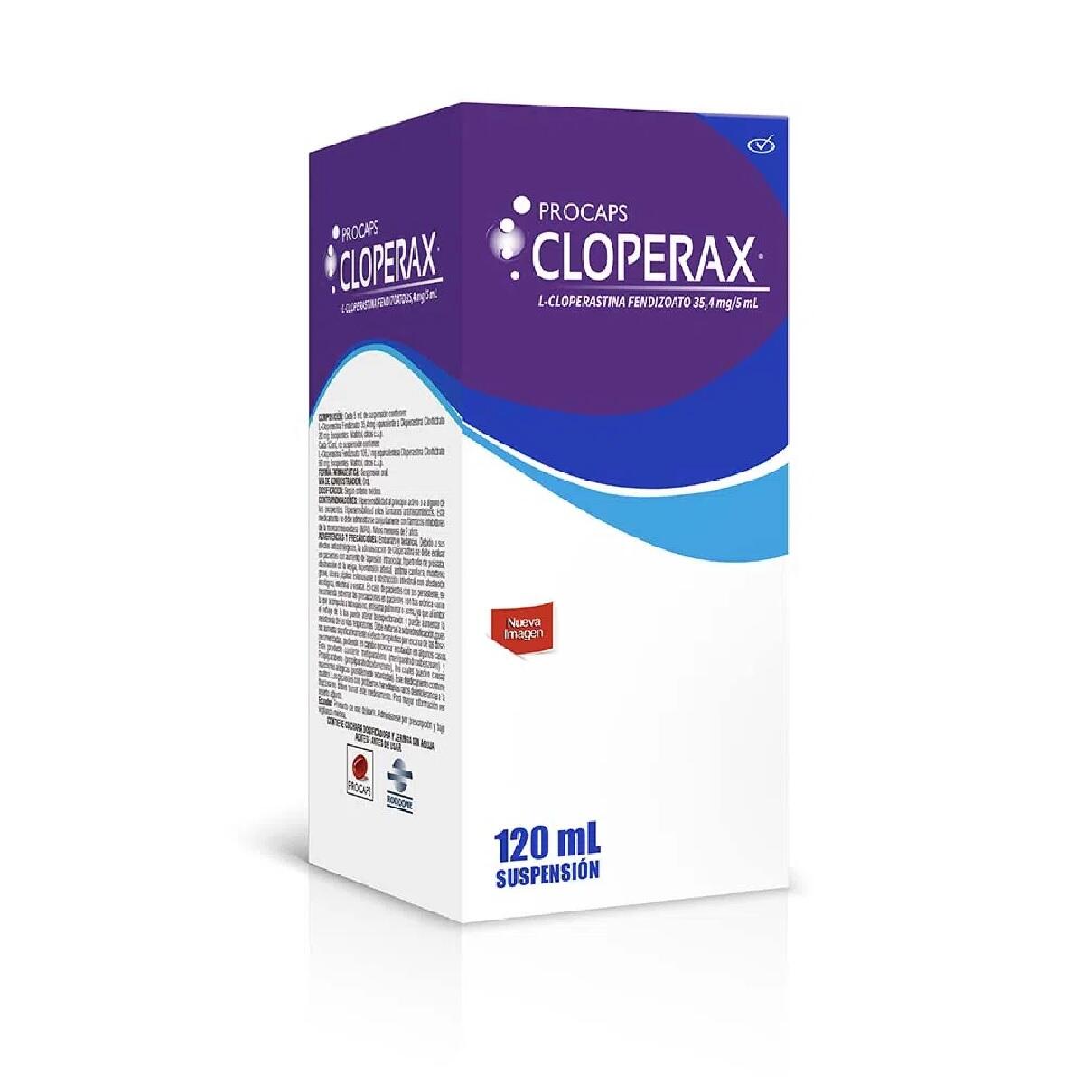 CLOPERAX 20 MG SUSPENSION FRASCO X 120 ML