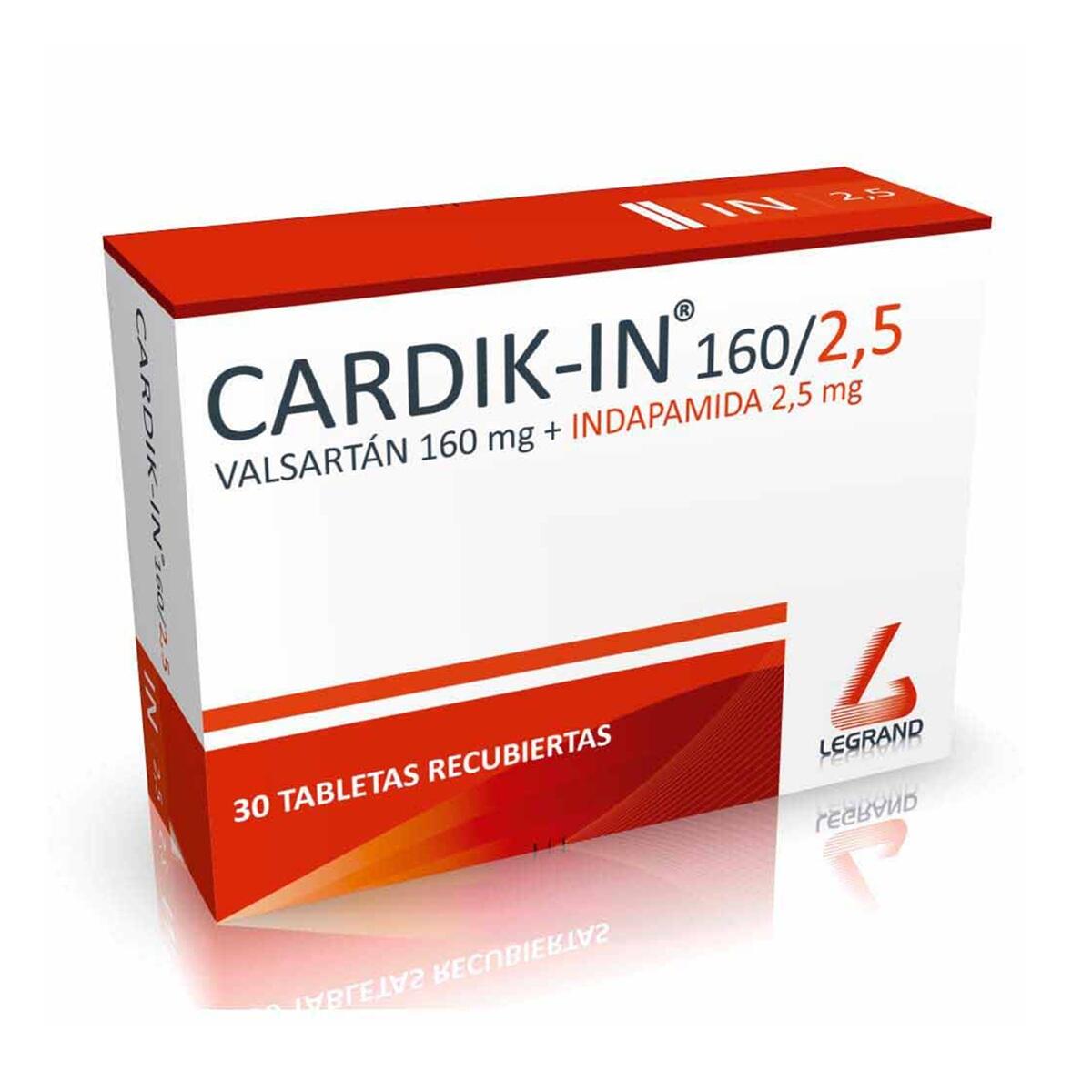 CARDIK IN 160/2.5 MG CAJA X 30 TABL