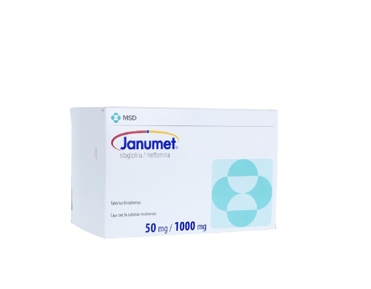 JANUMET 50/1000 MG CAJA X 56 TABL