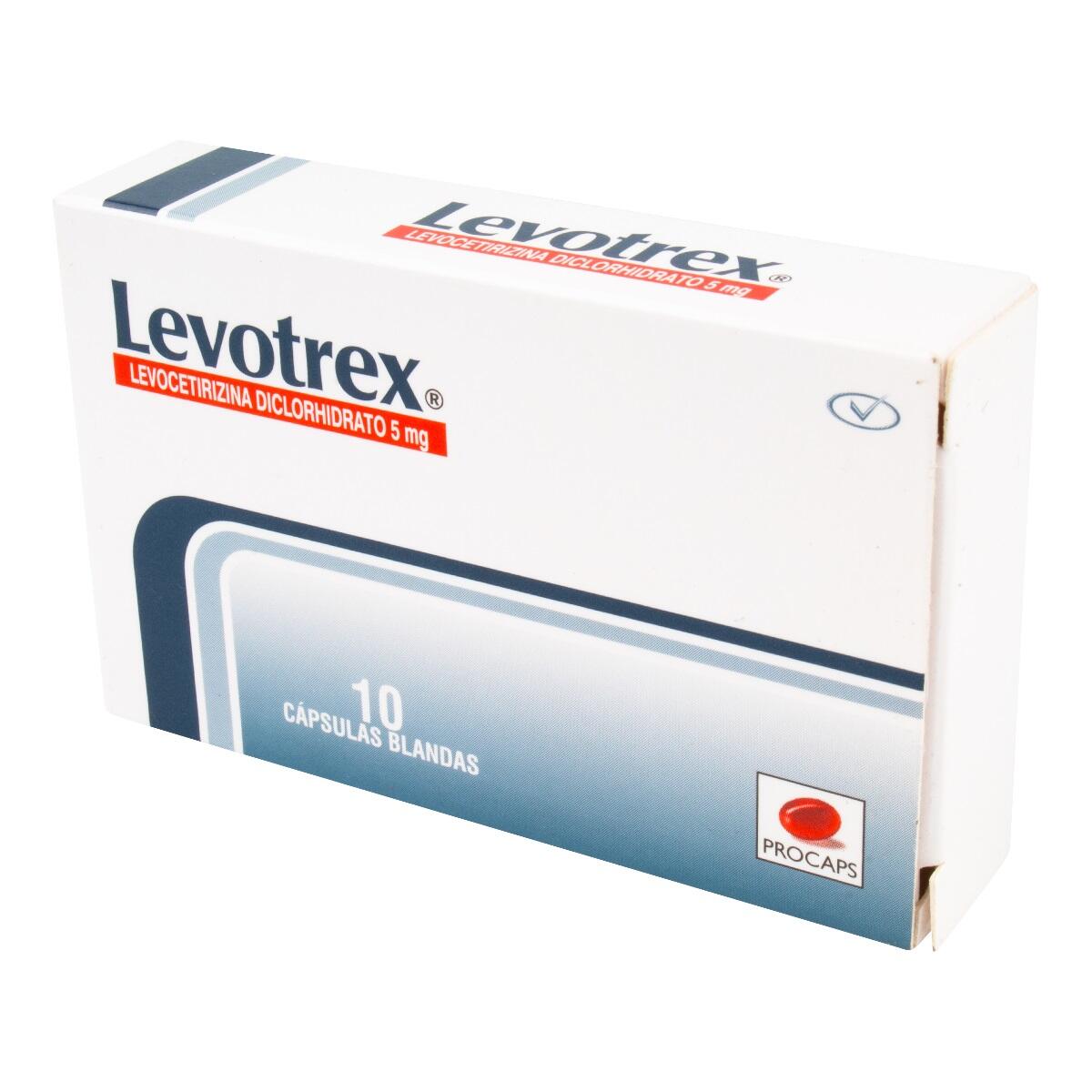 LEVOTREX 5 MG CAJA X 10 CAP