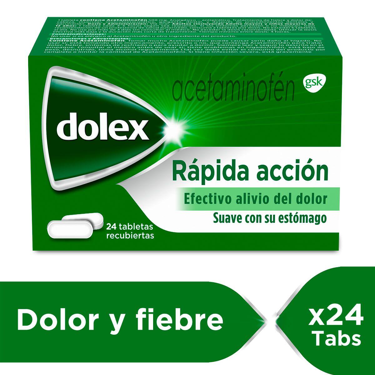 DOLEX 500 MG FCO X 24 TABL