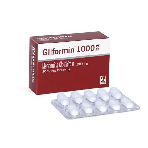 GLIFORMIN 1000 MG CAJA X 30 TABL