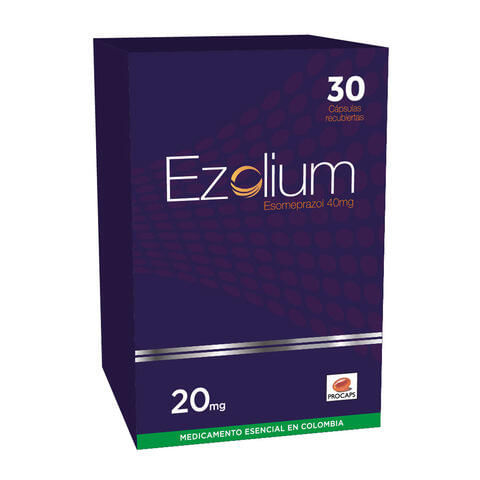 EZOLIUM 20 MG FRASCO X 30 CAP