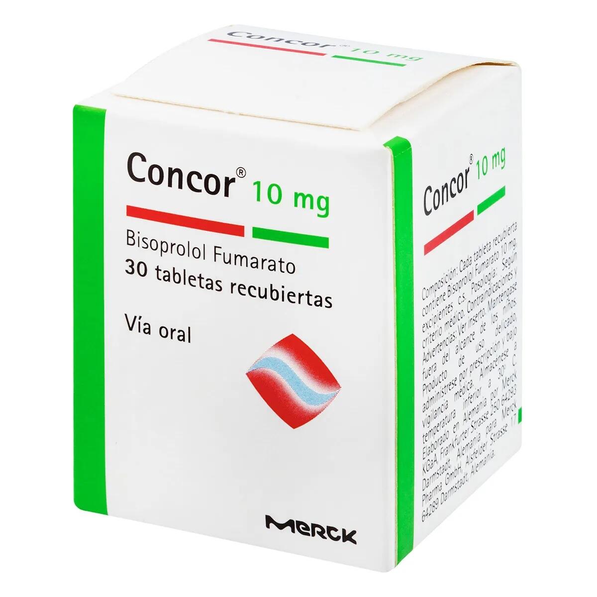 CONCOR 10 MG CAJA X 30 TABL