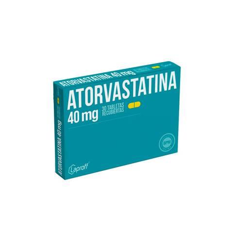 ATORVASTATINA 40 MG CAJA X 30 TABL