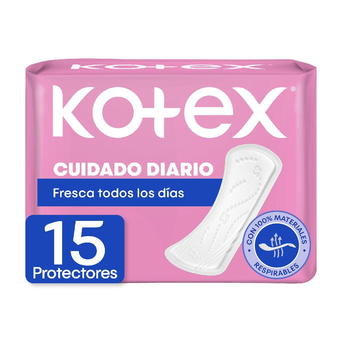 PROTECTORES KOTEX PH CAJA X 15 UND