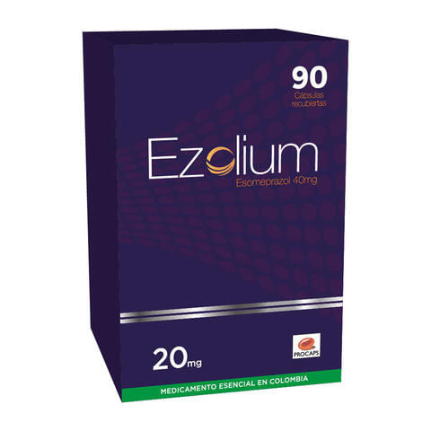 EZOLIUM 20 MG FRASCO X 90 CAP