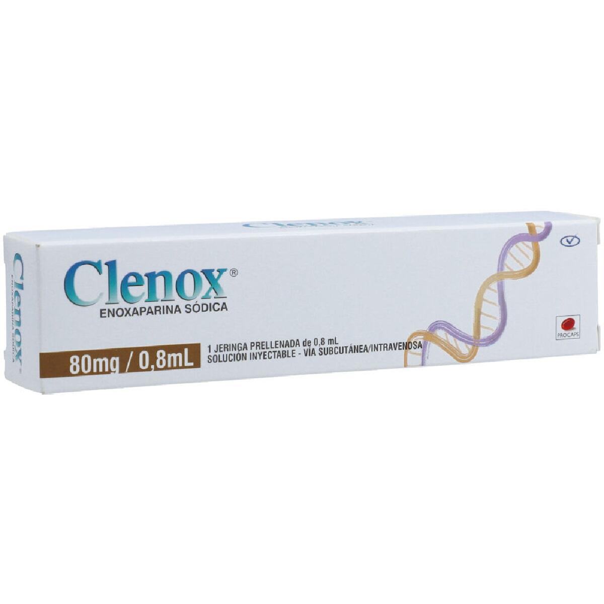 CLENOX 80 MG CAJA X 1 JERINGA PRELLENADA