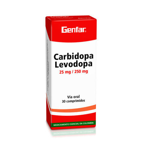 CARBIDOPA LEVODOPA CAJA X 30 TABL