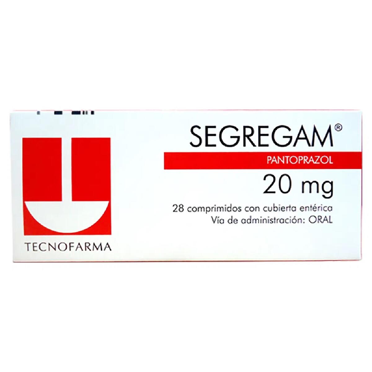 SEGREGAM 20 MG CAJA X 28 COMP