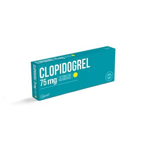 CLOPIDOGREL 75 MG CAJA X 10 TABL