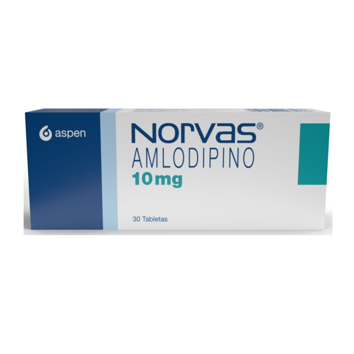 NORVAS 10 MG CAJA X 30 TABL