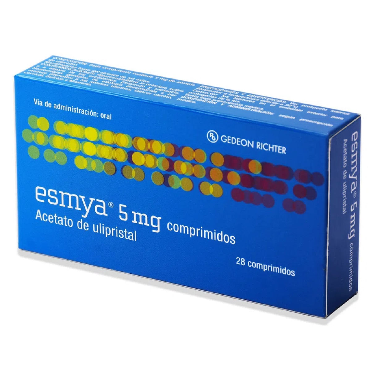 ESMYA (ULIPRISTAL) 5MG CAJA X 28 TAB - TuDrogueríaVirtual.com