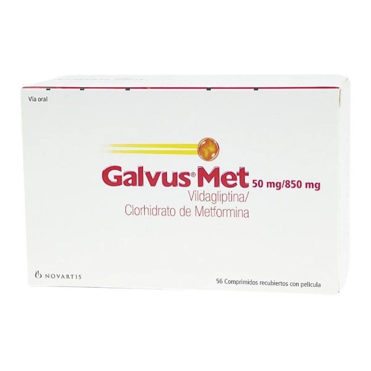 GALVUS-MET 50/ 850 MG CAJA X 56 TABL
