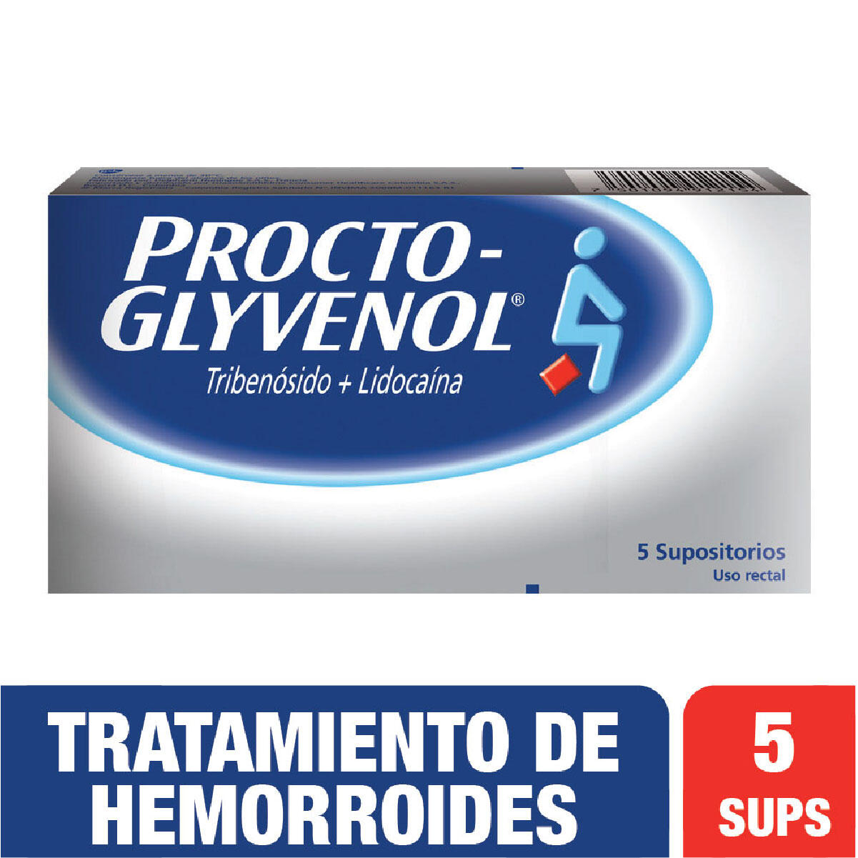 PROCTO-GLYVENOL 400/40 MG CAJA X 5 SUPOSITORIOS