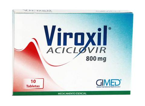 VIROXIL (ACICLOVIR) 800 MG CAJA X 10 TAB