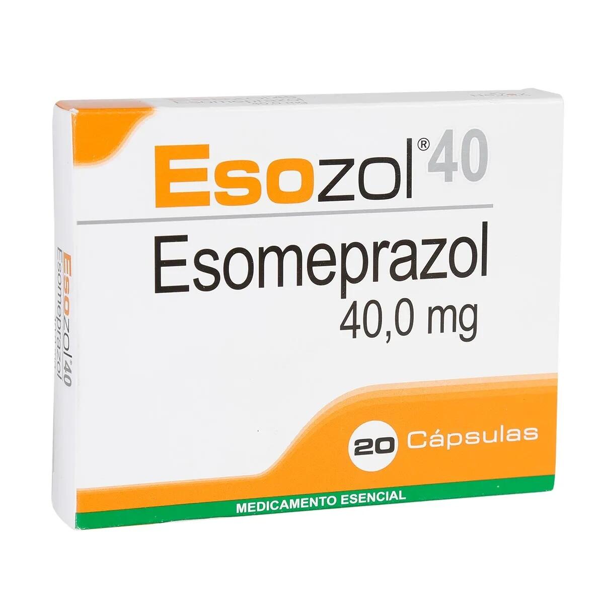 ESOZOL 40 MG CAJA X 20 CAP - tudrogueriavirtual