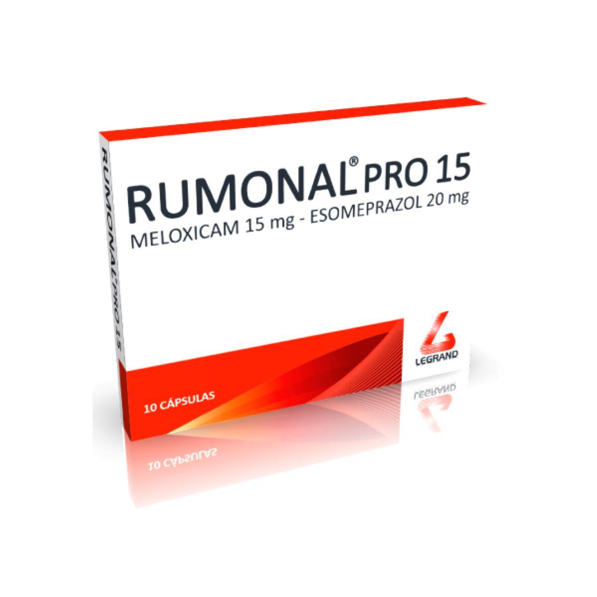 RUMONAL PRO 15 MG CAJA X 10 CAP