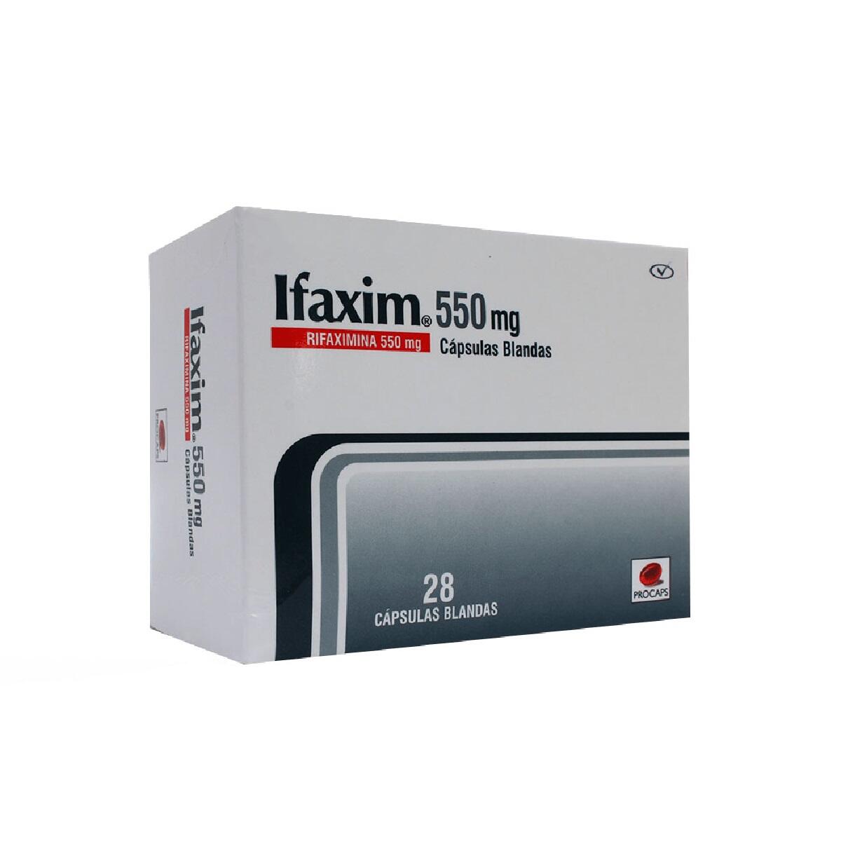 IFAXIM 550 MG CAJA X 28 CAP