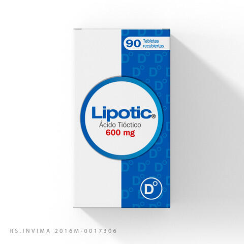 LIPOTIC 600 MG FRASCO X 90 TABL