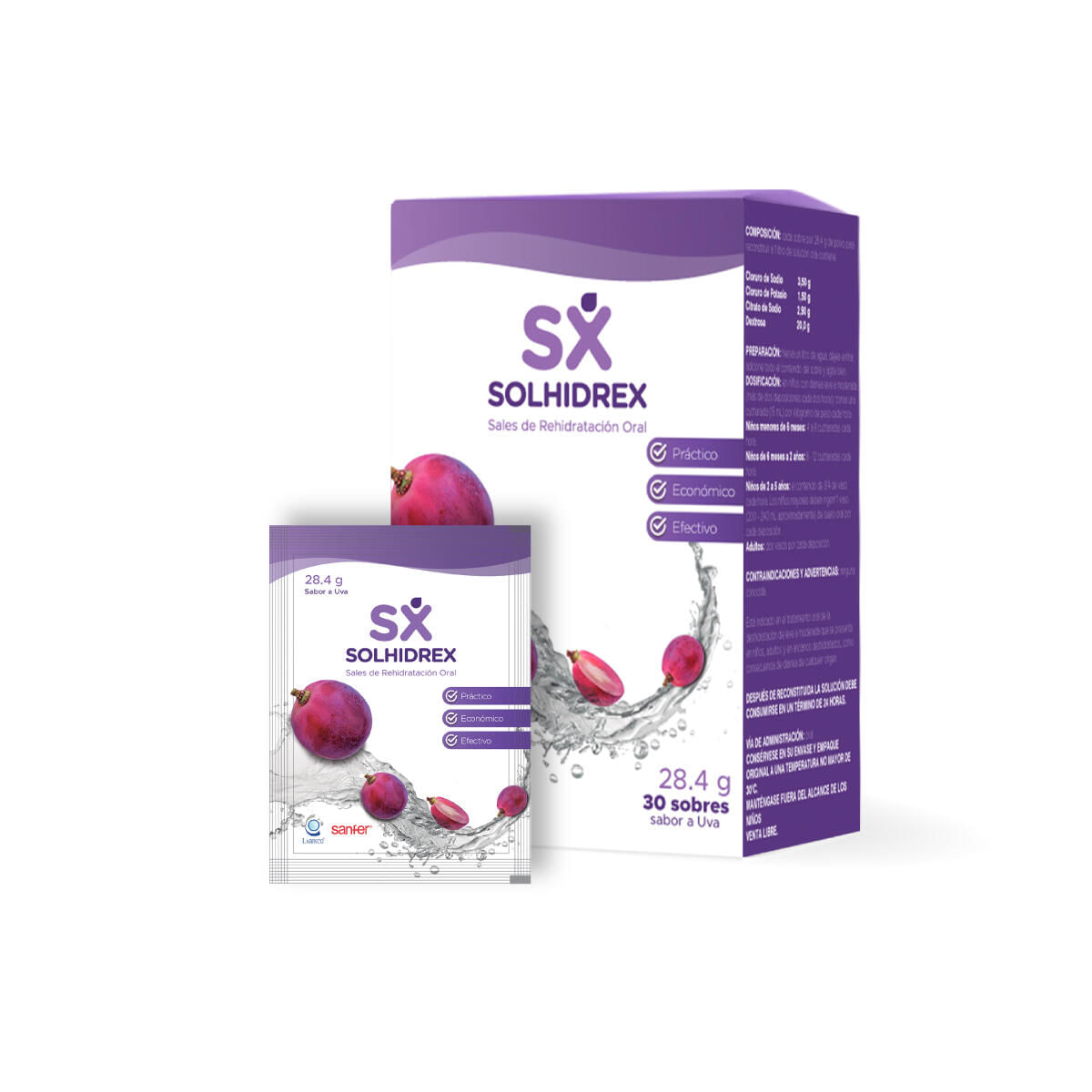 SOLHIDREX UVA CAJA X 30 SOBRES - tudrogueriavirtual