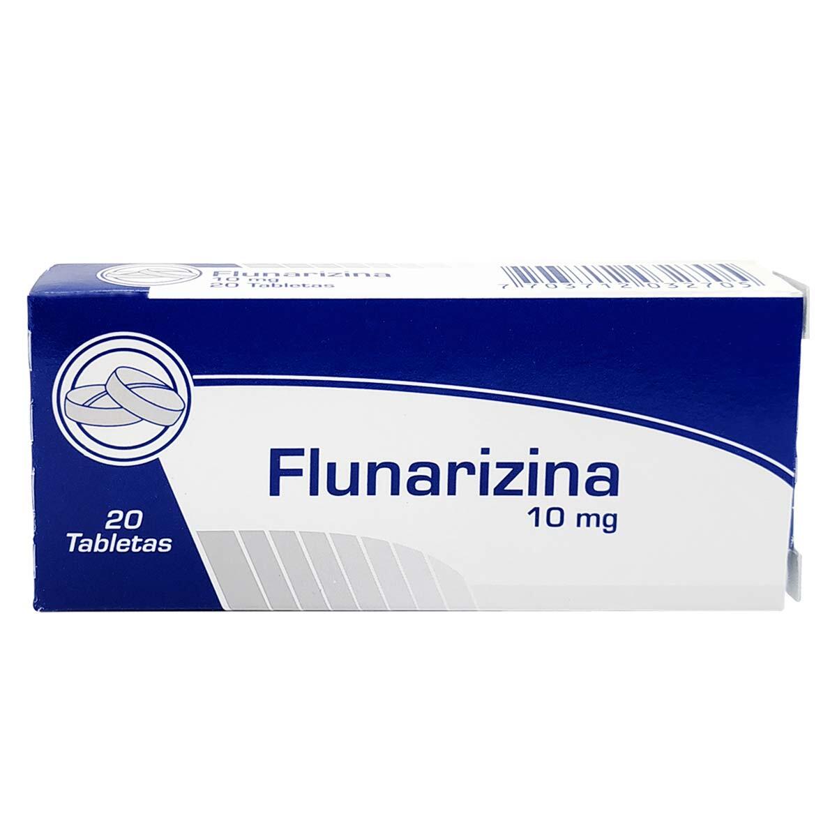 FLUNARIZINA 10 MG CAJA X 20 TABL