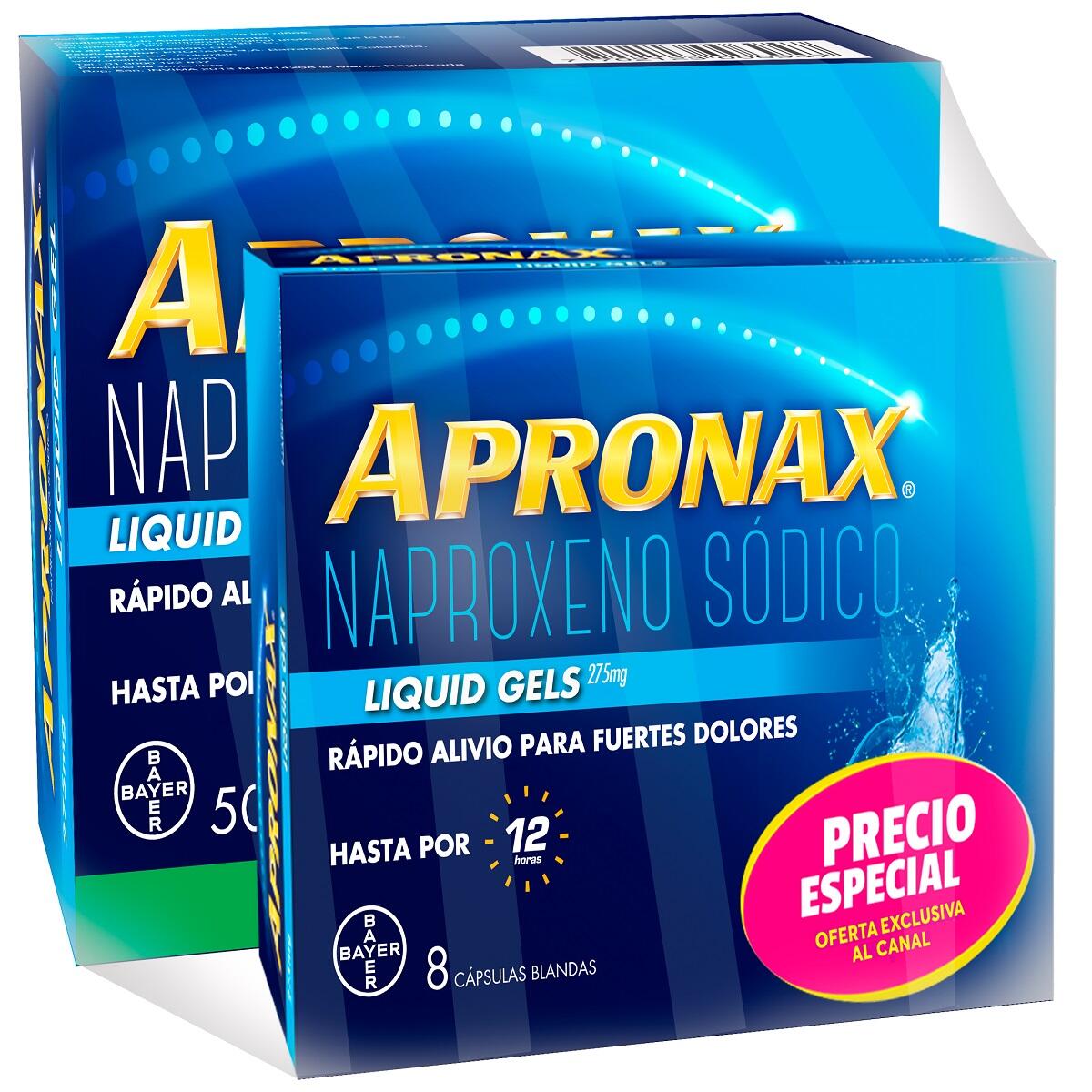 Apronax Lg 275 Mg X 50 Cap Gratis Apronax Lg 275 Mg X 8 Cap