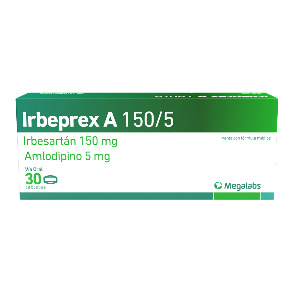 IRBEPREX A 150/5 MG CAJA X 30 TABLETAS
