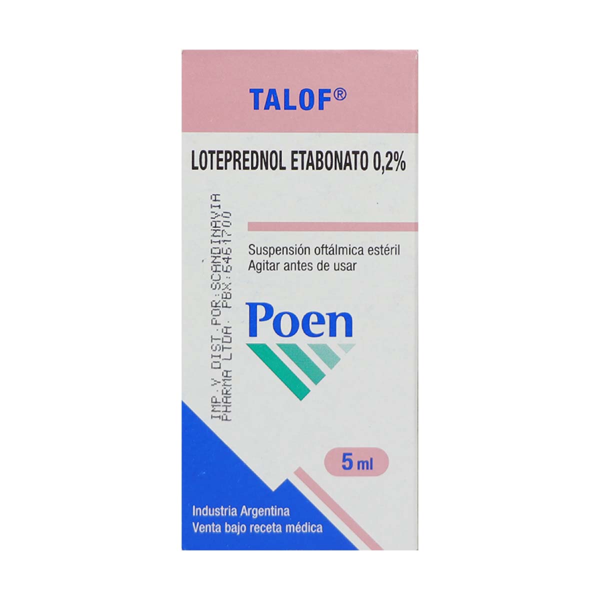 TALOF SOLUCION OFTAL FRASCO X 5 ML