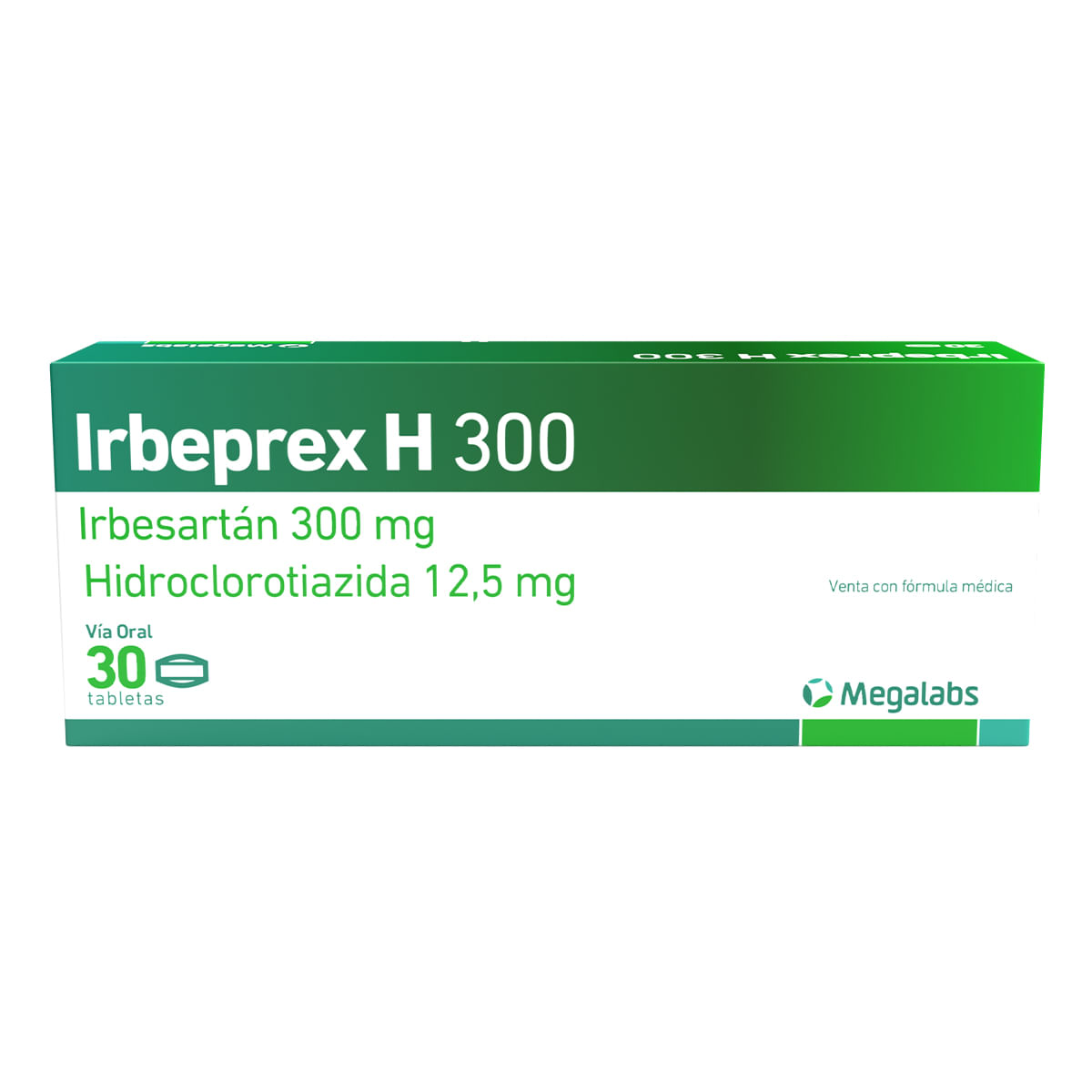 IRBEPREX H 300/12.5 MG CAJA 30 TABL