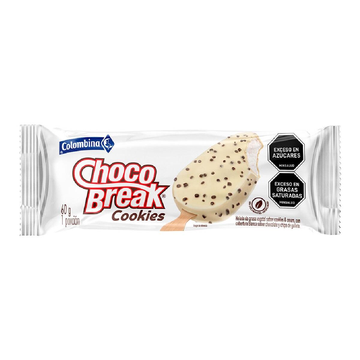 HELADO PALETA CHOCO BREAK & COOKIES X 60 GR