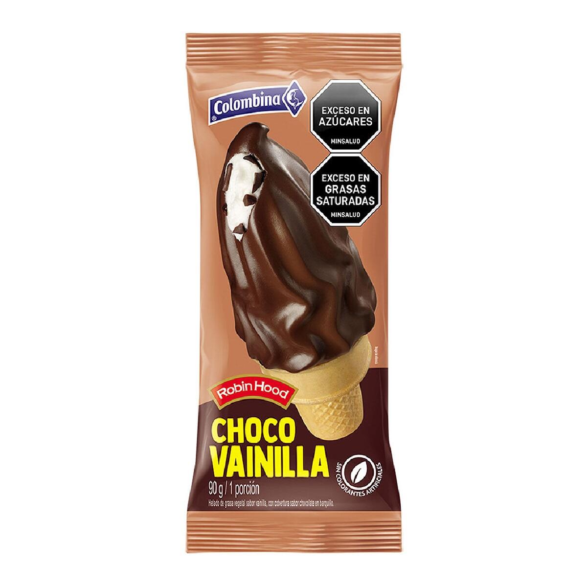 HELADO CONO CHOCO VAINILLA X 90 GR
