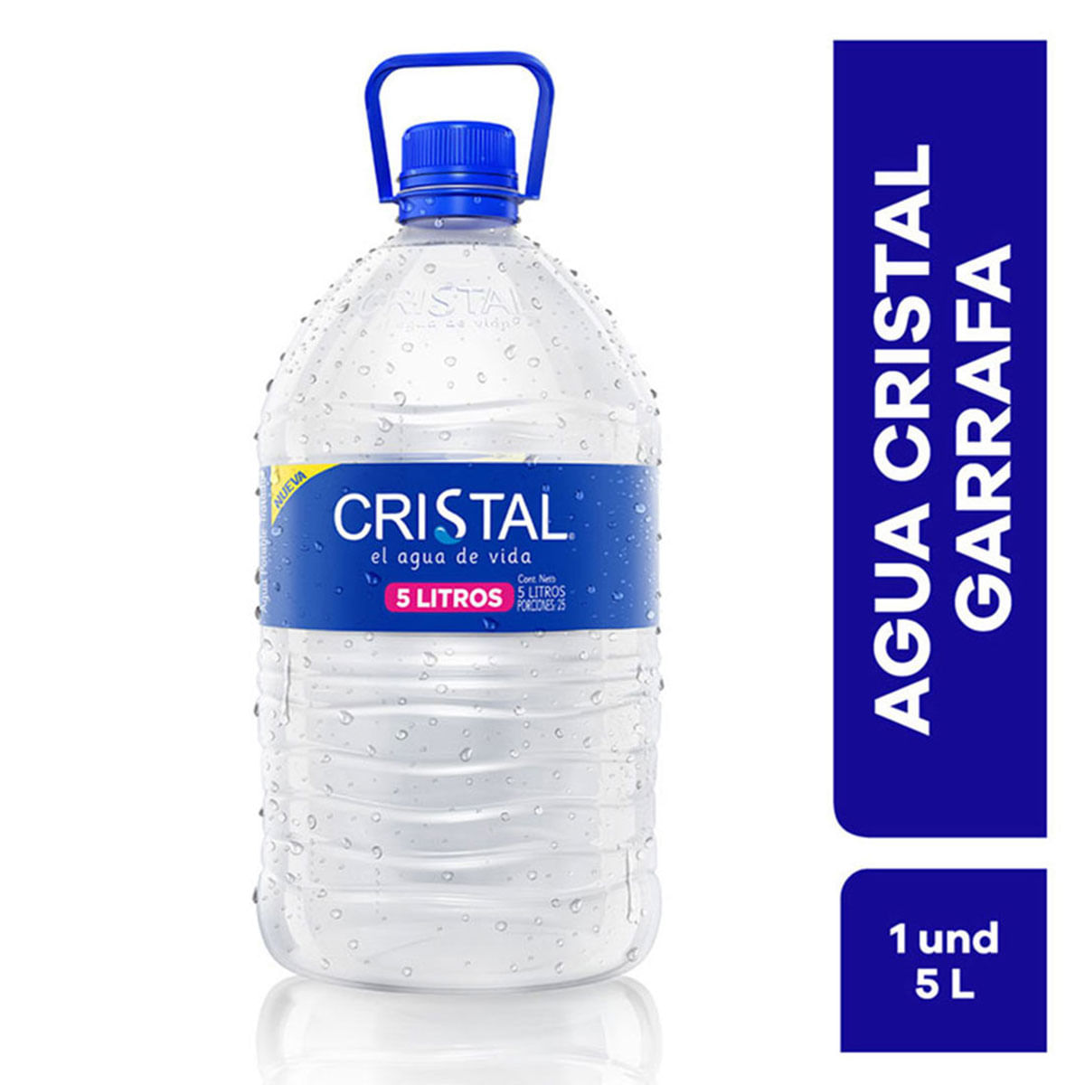 AGUA CRISTAL GARRAFA X 5 LT